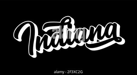 Indiana vintage 3d vector lettering. Retro bold font, typeface. Pop art ...
