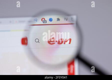 New York, USA - 18 March 2021: Dutch Bros Coffee company logo icon on ...