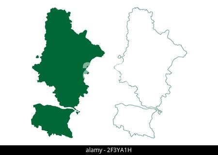 Raigarh district (Chhattisgarh State, division, Republic of India) map ...