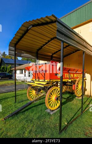 Wagon, BC Farm Museum, Fort Langley, British Columbia, Canada Stock ...