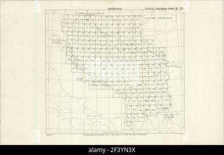 Yugoslavia ethnic map Stock Photo - Alamy