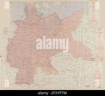 Germany map 1953 Stock Photo - Alamy