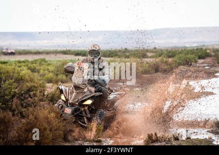 245 DUTRIE AXEL (FRA), YAMAHA, quad, action during the Dakar 2018 ...