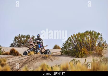 245 DUTRIE AXEL (FRA), YAMAHA, quad, action during the Dakar 2018 ...