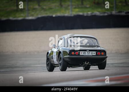 211 Raphael FAVARO, Yves BADAN, CHE, CHE, LOTUS Elan 26R 1965, Action during the Tour Auto 2018 ...