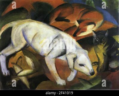 A Dog 1912 by Franz Marc Stock Photo - Alamy