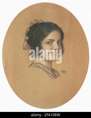 Portrait of the daughter Mary Stuck 1912 by Franz Stuck Stock Photo - Alamy
