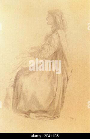 Ellen Terry At The Piano by George Frederick Watts Stock Photo - Alamy