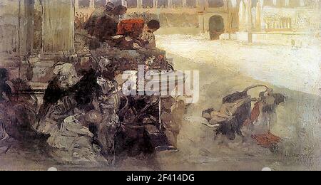 The Sketch of Christian Dirce 1896 by Henryk Siemiradzki Stock Photo ...