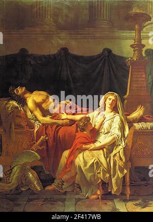 Jacques-Louis David - Andromache Mourning Hector Stock Photo - Alamy