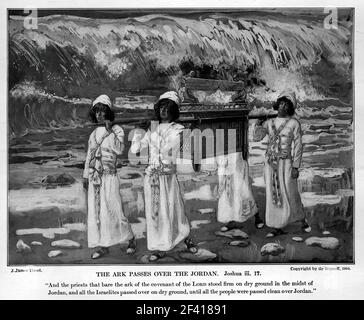 James Tissot, The Ark Passes Over the Jordan. Circa 1896-1902. Gouache ...