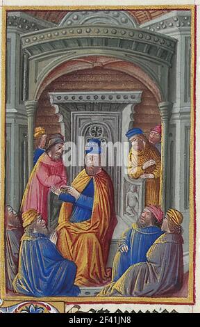 Psalm CXXVII by Limbourg brothers Stock Photo - Alamy