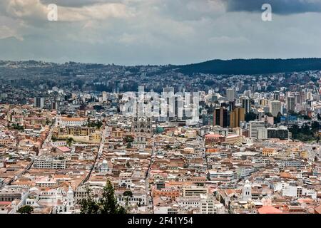 Slums of the Quito city, Ecuador Stock Photo - Alamy