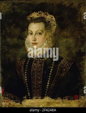Portrait of Queen Elisabeth of Spain 1599 by Sofonisba Anguissola Stock ...