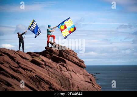 Creative Producer Pippa Martin (left) and outdoor adventurer Kevin ...