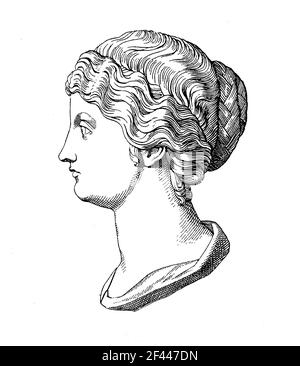 Lucilla, wife of Emperor Lucius Verus represented as goddesses. 150-200 ...