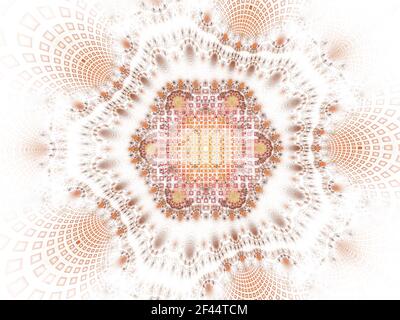 Layered floral star. Woven texture - fractal abstract background ...