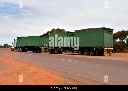 Road Train Stuart Highway at Glendambo Road House Outback South ...