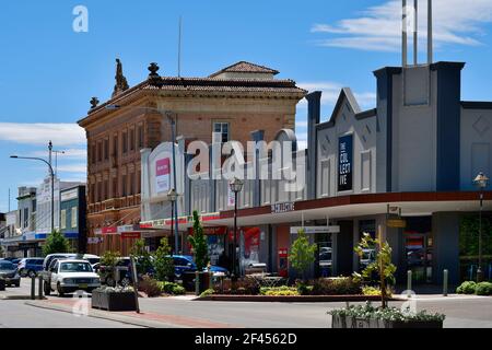 Main Street of Goulburn New South Wales Australia featuring the clock ...