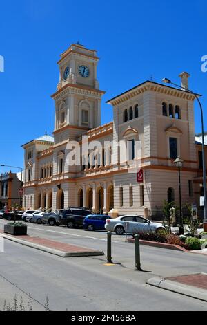 Main Street of Goulburn New South Wales Australia featuring the clock ...