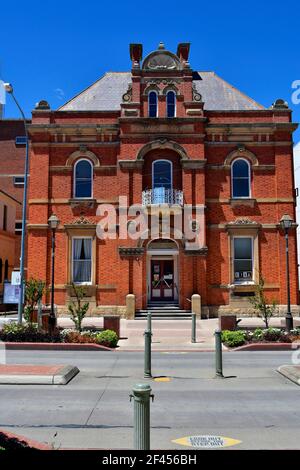 Main Street of Goulburn New South Wales Australia featuring the clock ...