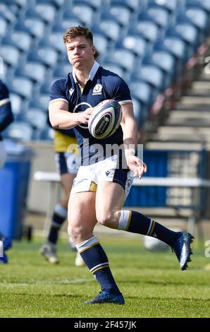 Scotland's Huw Jones during the Guinness Men's Six Nations match at ...