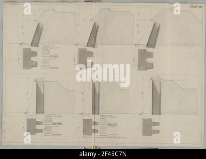 Fortress construction, ideal typical designs, plant of a wall Stock ...