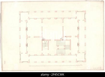 Dresden, Castle elfigau. Floor plan of the upper floor Stock Photo - Alamy