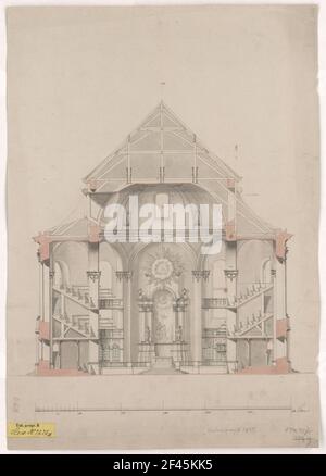 Zittau, Johanniskirche, Design, Cross section Stock Photo - Alamy