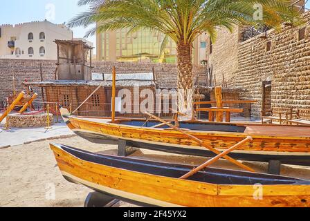 Traditional Sambuk Arab fishing boat, operated by the RAF Steamer Point ...