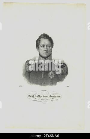 Portrait of August Wilhelm Antonius Count Neidhardt by Gnisenau Stock ...