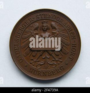 Commemorative medal Franz Xaver Gabelsberger Stock Photo - Alamy