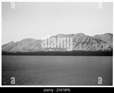 Isafjord, Iceland. View from the high-sea passenger steamer "Viktoria ...