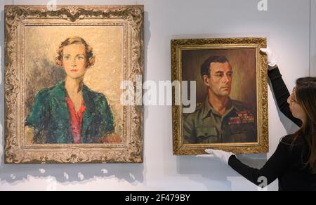 Lord Mountbatten (1900 -1979). Portrait of Louis Mountbatten, 1st Earl ...