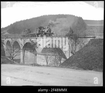 Bad Elster. Viaduct with railroad Stock Photo - Alamy