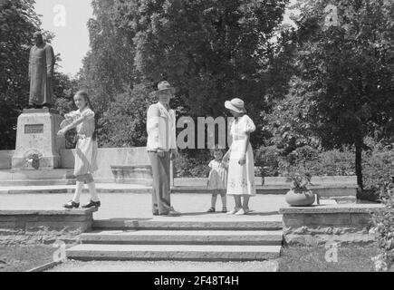 Monument system for Sebastian Kneipp "in the water is salvation Stock ...