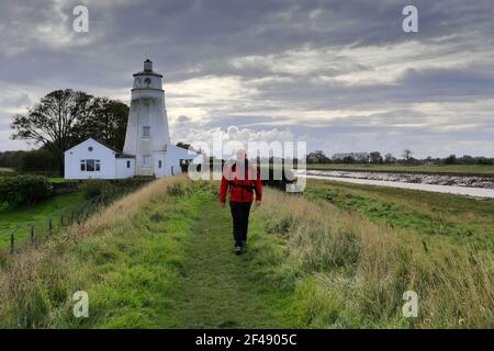 Walker at the Sir Peter Scott Lighthouse, known as the East Lighthouse ...