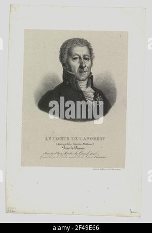 Porträt von Antoine René Charles Mathurin, Count of Laforest Stock ...