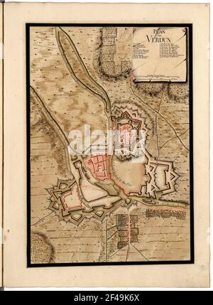 Plan of Verdun Stock Photo - Alamy