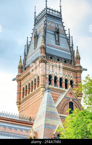 Brick building at Harvard University, in Cambridge, Massachusetts Stock ...
