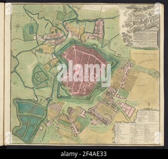 Kt. 14: Floor plan of the city Leipzig, about 1: 4 800, copper ...