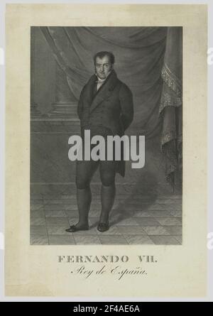 Portrait of Ferdinand VII, king of Spain, Johann Gottlob Henschke, 1794 ...