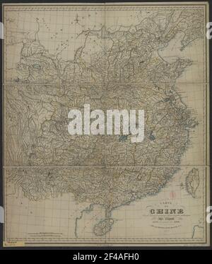 This 19th-century political map of China illustrates the country’s ...