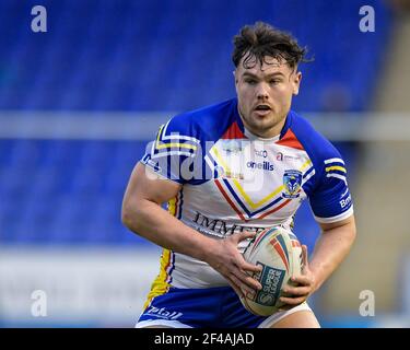 Joe Philbin (13) of Warrington Wolves in action during the game Stock ...