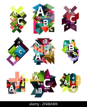 Infographic digital banners with text 3d diagrams graphs charts icons ...