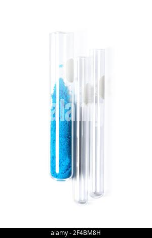 Cosmetic chemicals ingredient on white laboratory table. Potassium ...