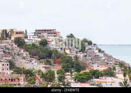 Luanda / Angola - 12/07/2020: Aerial view of downtown Luanda, marine ...
