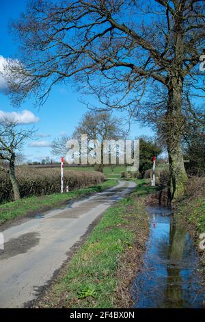 gas pipeline marker posts Stock Photo - Alamy