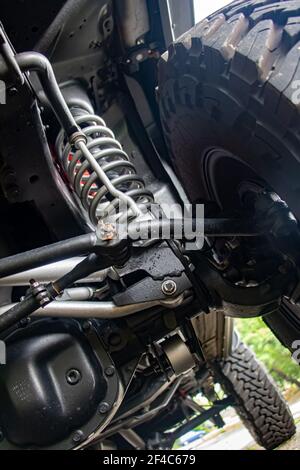 Car suspension detailed view Stock Photo - Alamy