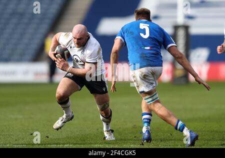 Italy's Federico Ruzza during the Six Nations rugby union match between ...